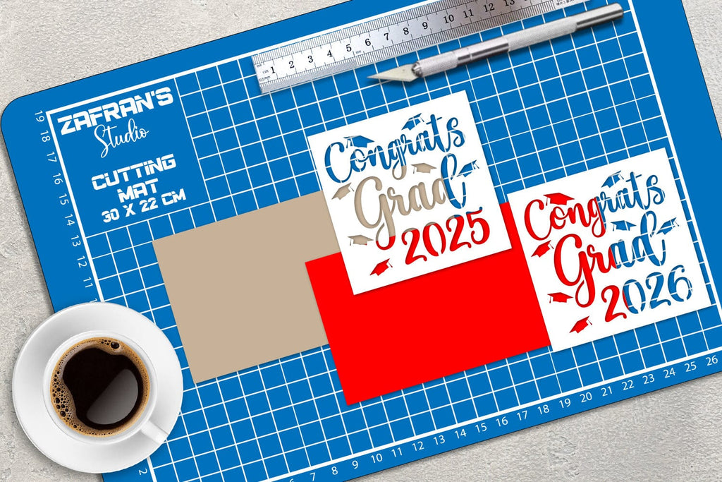 Congrats Grad Papercut Card, Class of 2025, Grad 2025 - So Fontsy