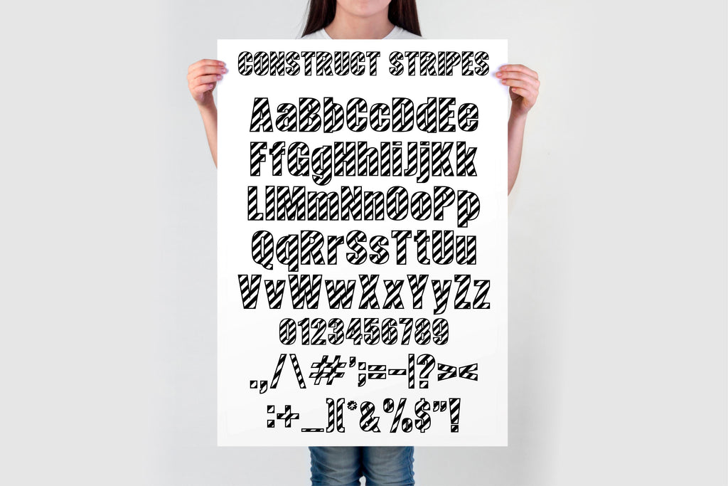 Construction Font SVG | Kids Alphabet | Under Construction - So Fontsy