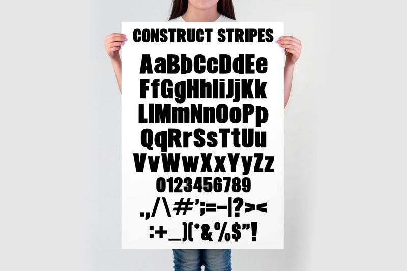 Construction Font SVG | Kids Alphabet | Under Construction - So Fontsy