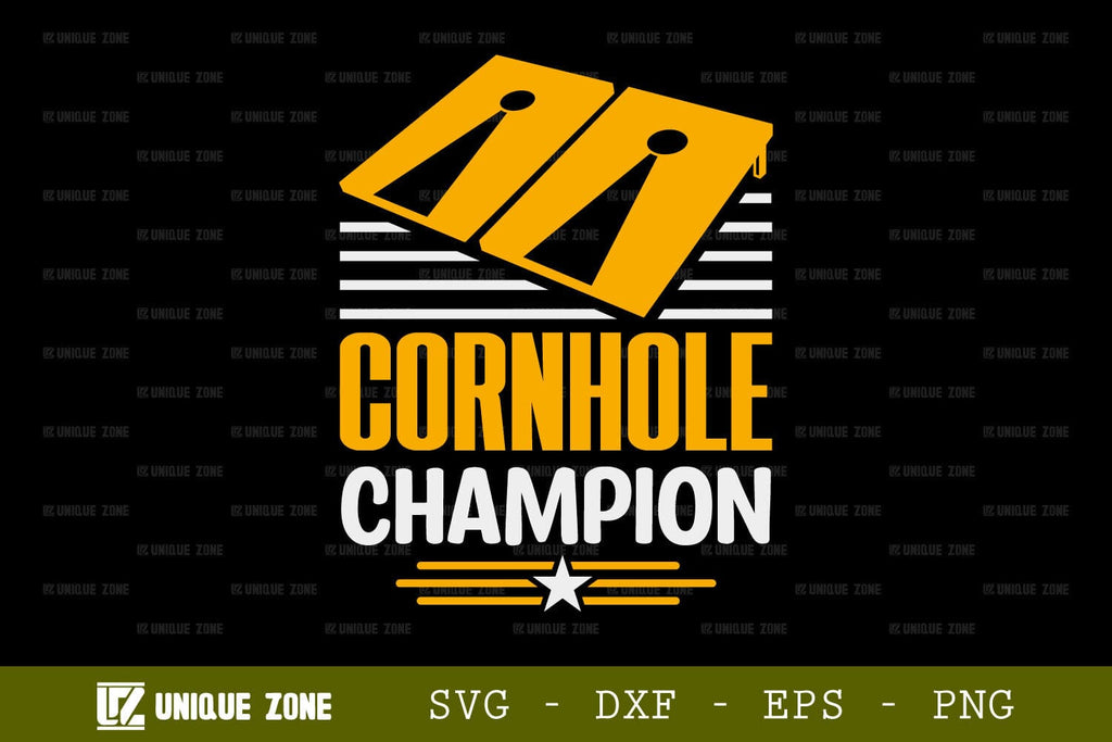 Cornhole Champion SVG Cornhole Game Tshirt Bundle Cornhole Quote Design ...