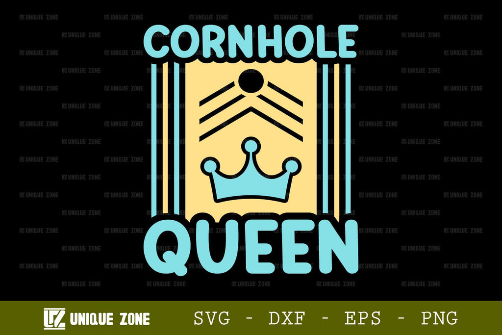 Cornhole Queen SVG Cornhole Game Tshirt Bundle Cornhole Quote Design ...