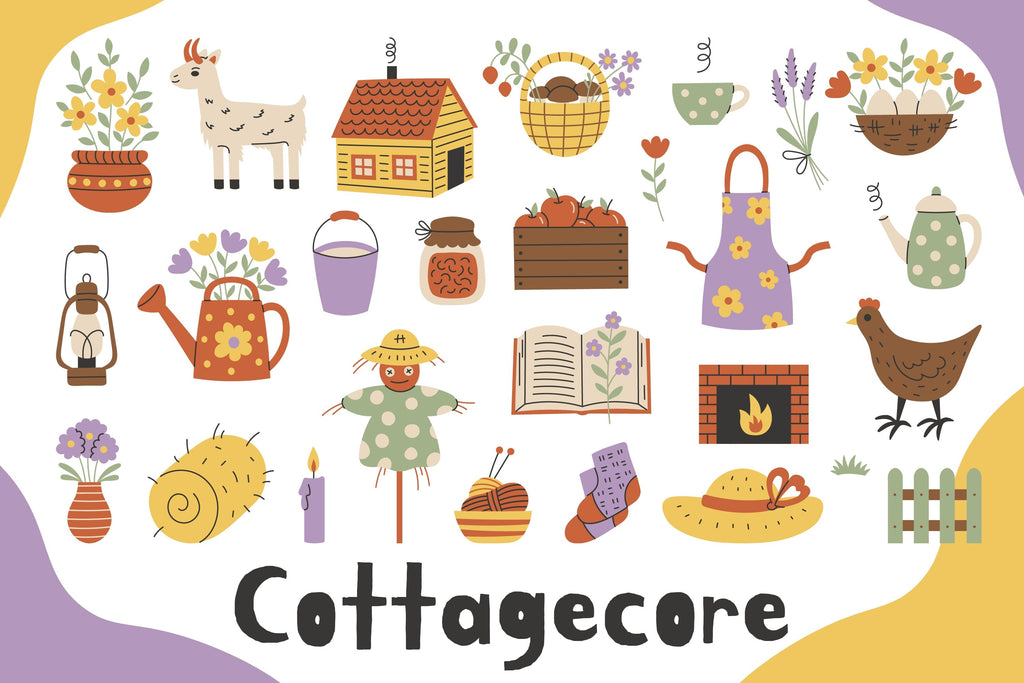 Cottagecore PNG Clipart - So Fontsy