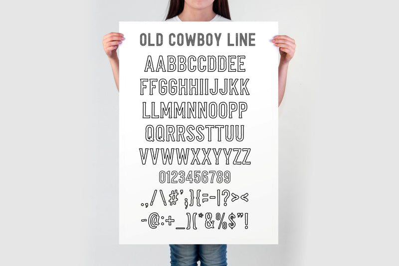Cowboy Font SVG Bundle | Old Cowboy Alphabet | Western Font OTF | 6 Fo ...