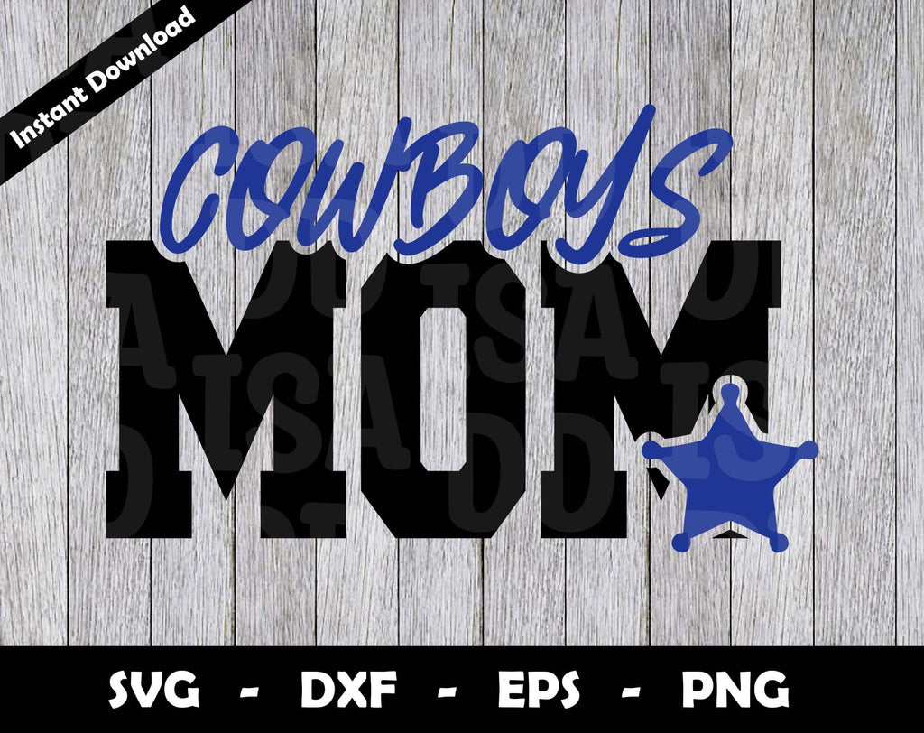 Cowboys Mom SVG Cut File, Cowboys logo SVG Design, Cowboys Mom Football ...