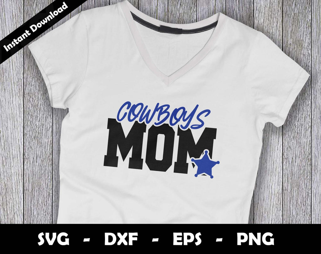 Cowboys Mom SVG Cut File, Cowboys logo SVG Design, Cowboys Mom Football ...