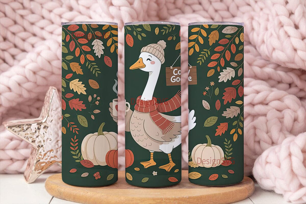 Cozy Goose Fall 20oz Tumbler Wrap - So Fontsy