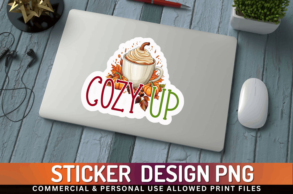 Cozy up Sticker Design - So Fontsy