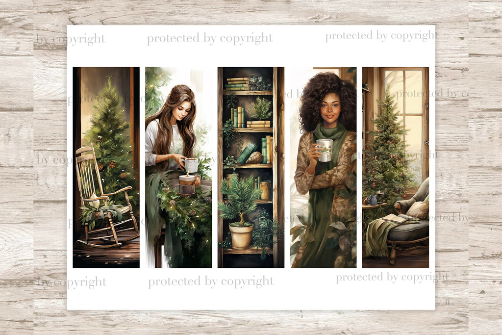 Cozy Winter Bookmarks | Booklover Printable - So Fontsy