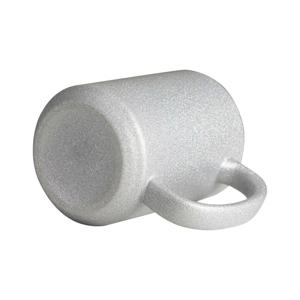 Craft Express 6 Pack 15oz Silver Glitter Sublimation Mugs | Blanks for ...