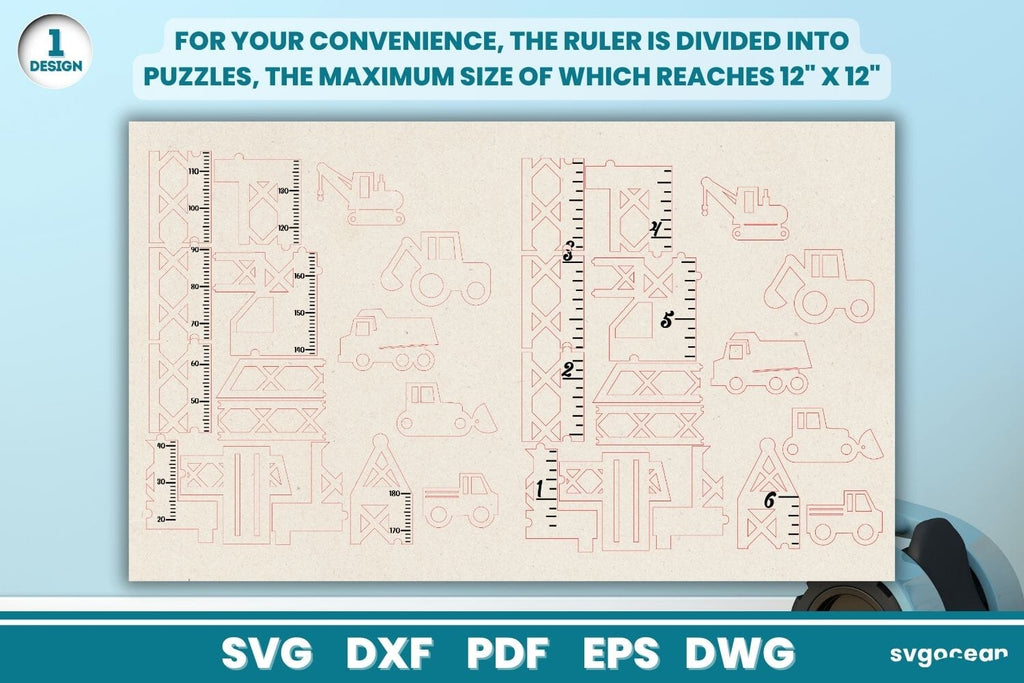 Crane Growth Chart Laser Cut - So Fontsy