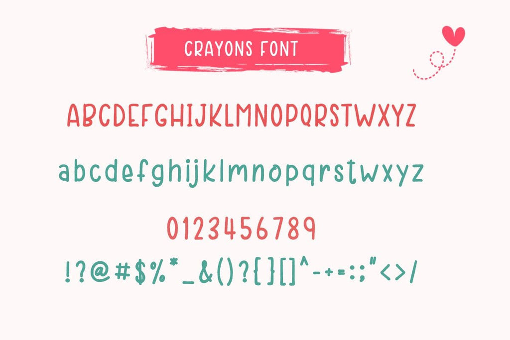 Crayons - Handwriting Font - So Fontsy
