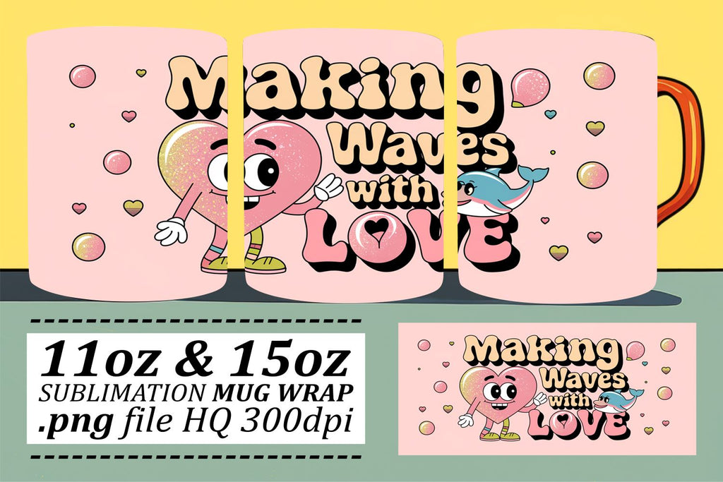 Creative mug wraps, unleash your inner artist! , Valentines - So Fontsy