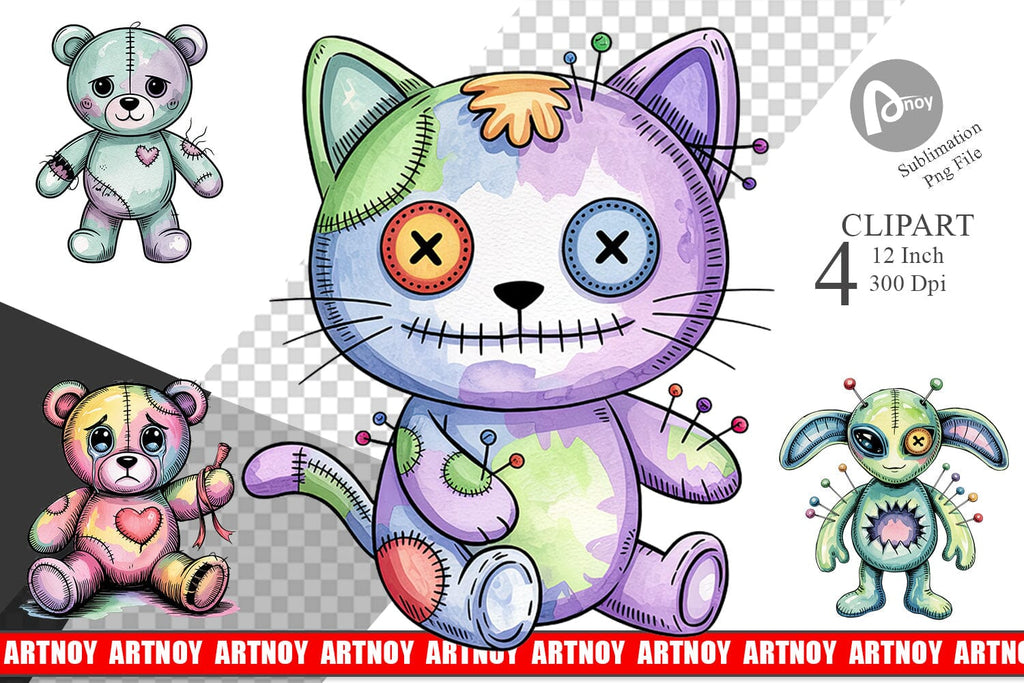 Creepy Cute Pastel Halloween Clipart - So Fontsy