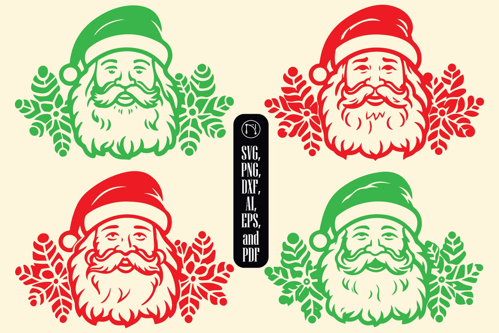 Cricut Christmas Santa SVG Bundle - So Fontsy
