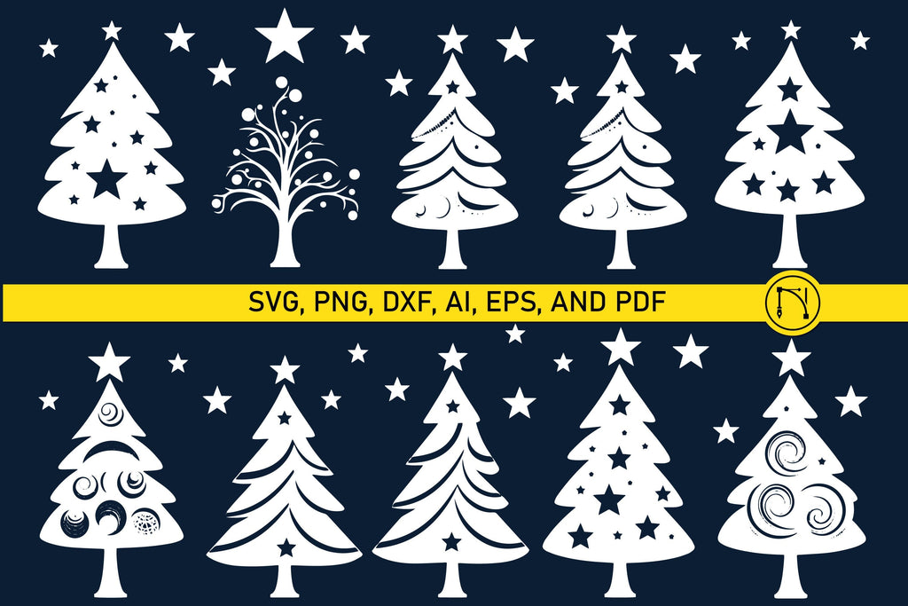 Cricut Christmas Tree SVG Bundle - So Fontsy
