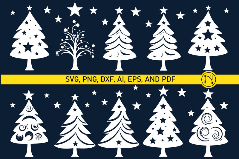 Cricut Christmas Tree SVG Bundle - So Fontsy