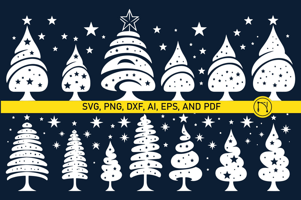 Cricut Christmas Tree SVG Bundle - So Fontsy