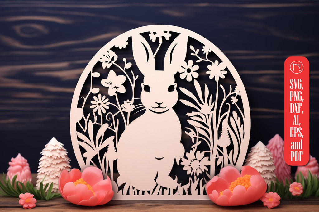 Cricut Easter laser cut SVG file - So Fontsy
