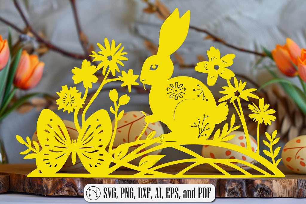 Cricut Easter Paper Cut SVG - So Fontsy