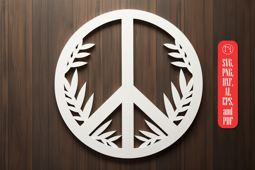 Cricut laser-cut Peace Sign SVG - So Fontsy