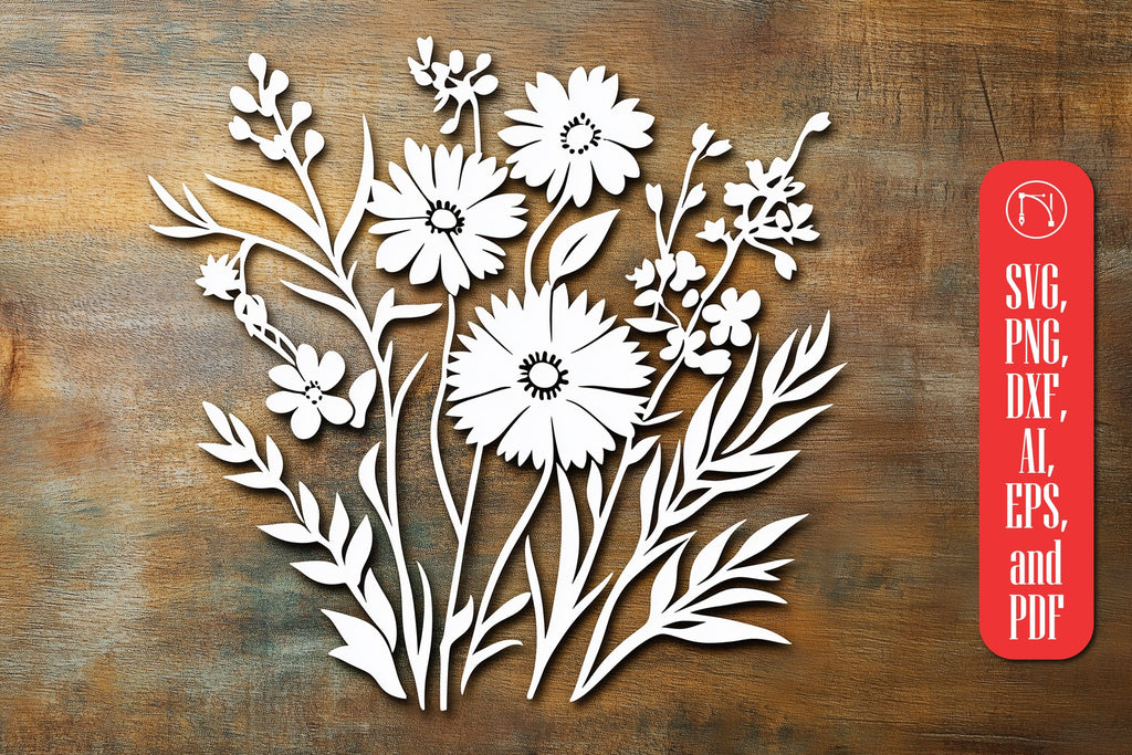 Cricut Wildflower SVG cut file - So Fontsy
