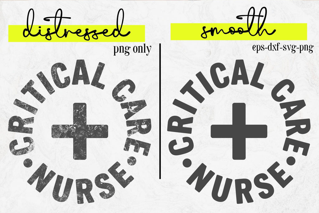 Critical Care Nurse SVG PNG, Cricut Svg, Silhouette File - So Fontsy