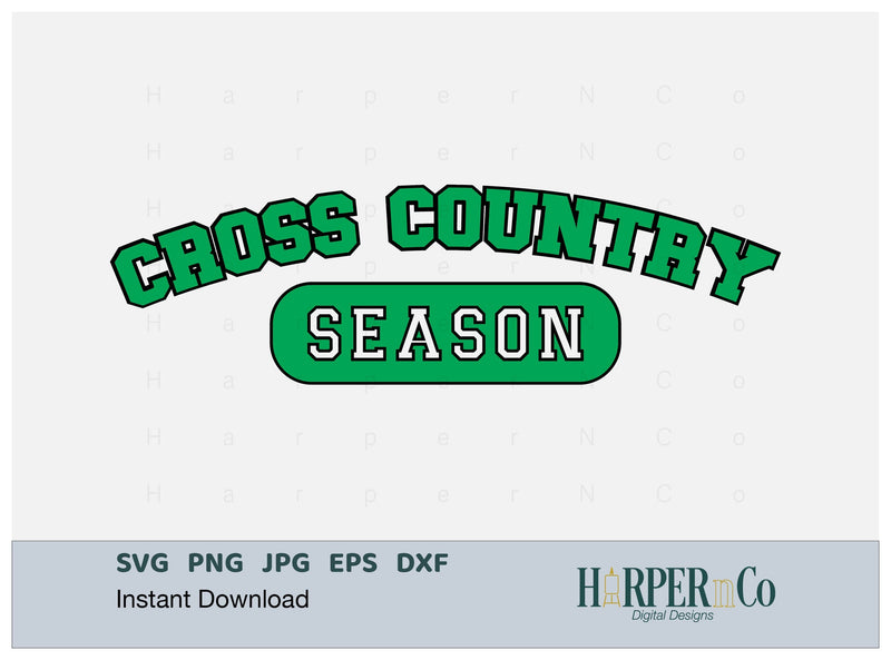 Cross Country Season Laser SVG EPS Cut File - So Fontsy