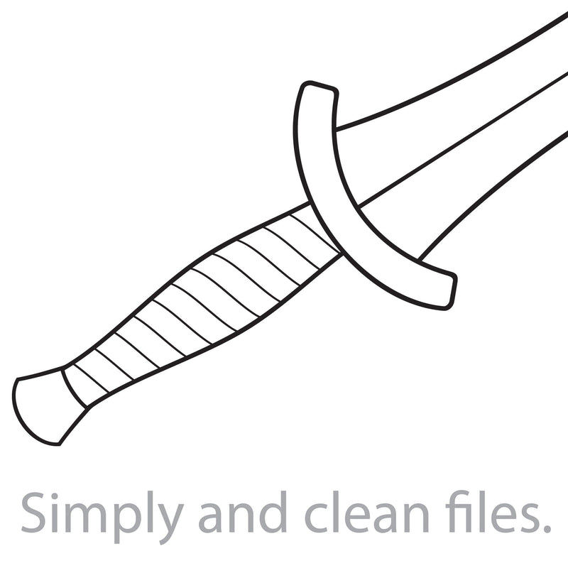 Crossed Spartan Swords. Cut files for Cricut. Clip Art silhouette (eps ...