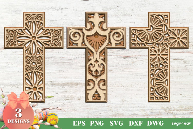 Crosses Laser Cut - So Fontsy