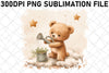 Cuddly Teddy Bear Sublimation Collection with Adorable Designs - So Fontsy