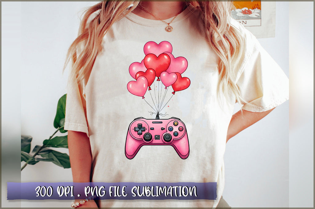 Cupids Gaming Console Sublimation Clipart - So Fontsy
