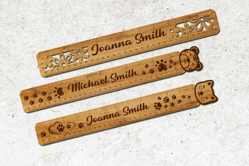 Custom Rulers Set 3D Design Templates - So Fontsy