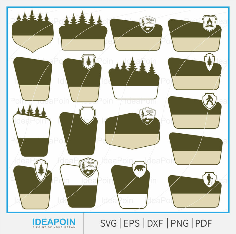 Customizable National Park Sign svg, National Park Clipart, National ...