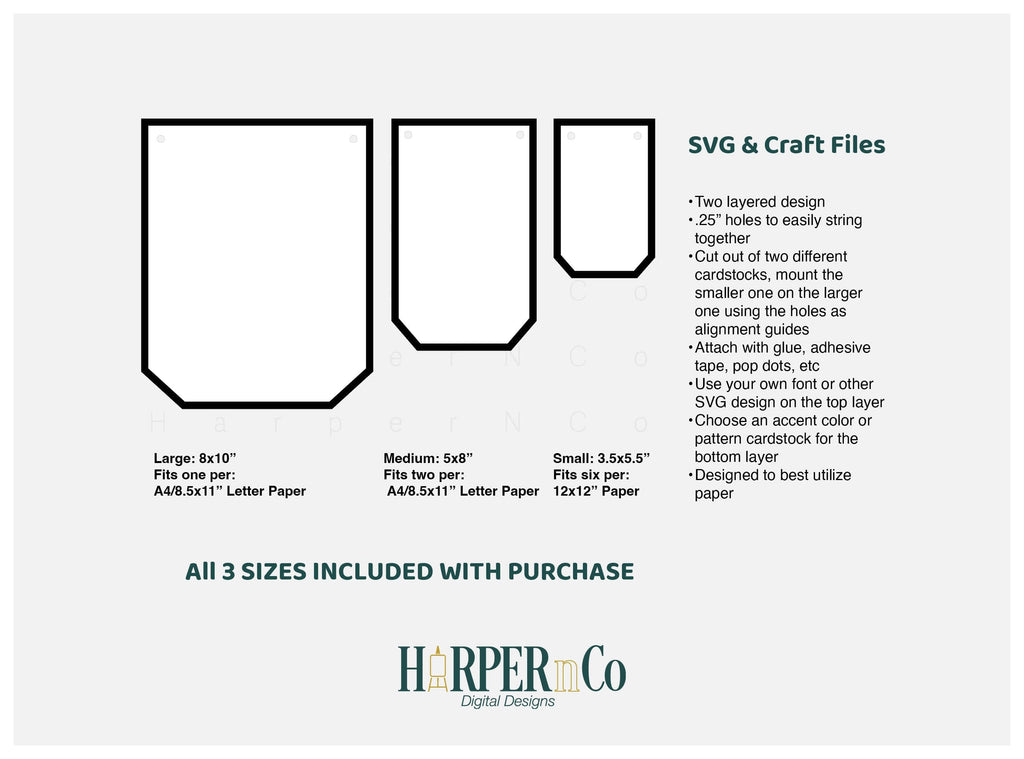 Cut Corners Banner SVG PNG Cut EPS File - So Fontsy