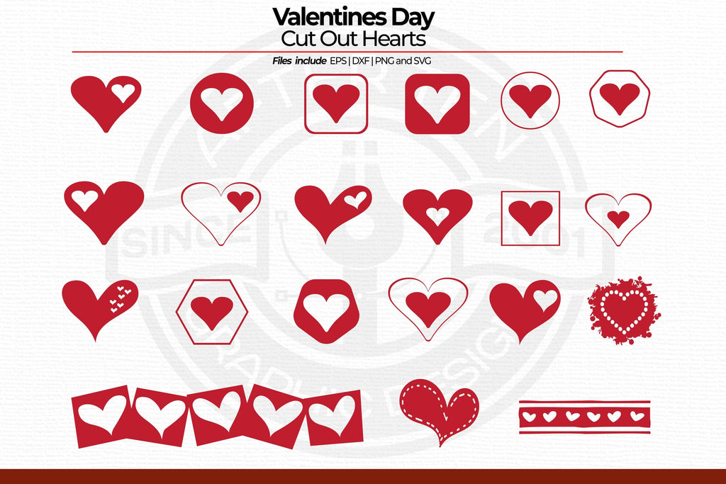 Cut Out Hearts - So Fontsy