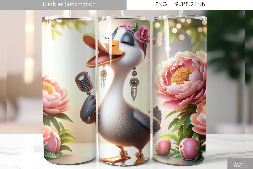 Cute cartoon animal. Kids tumbler design - So Fontsy