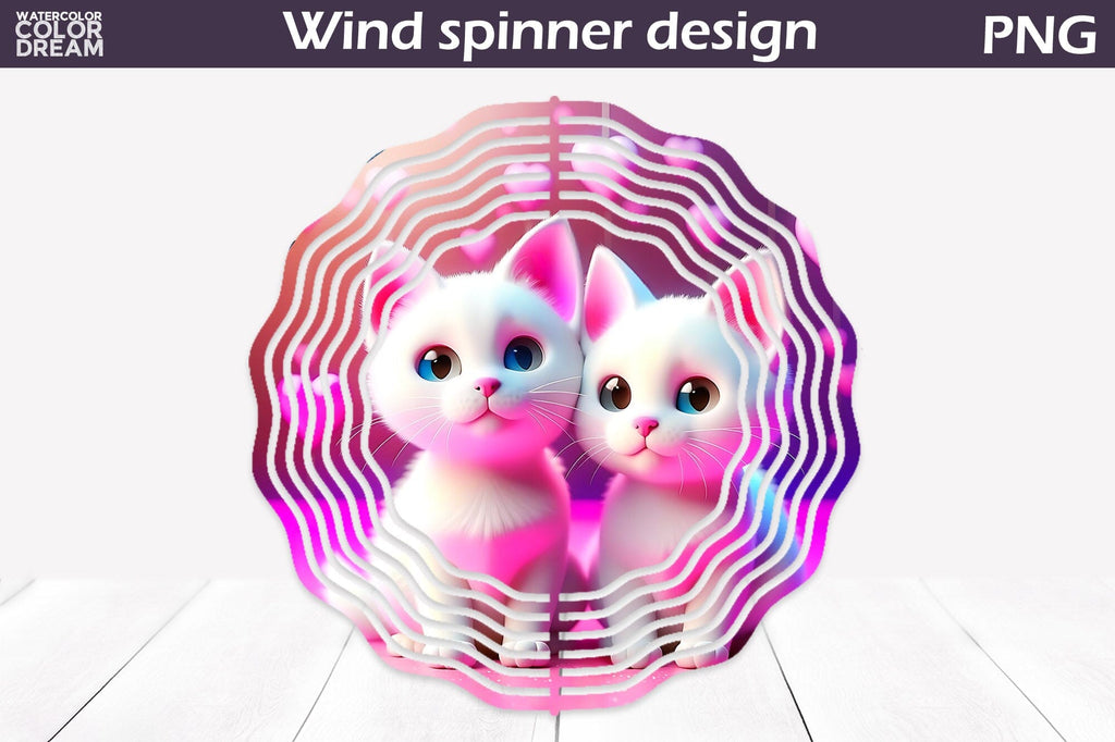 Cute Cat Wind Spinner | Funny Cats Wind Spinner - So Fontsy