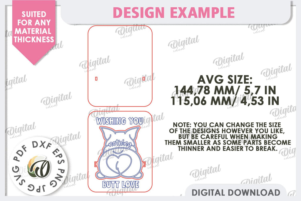 Cute Corgi Money Holder Laser Cut. Money Gift Holder SVG - So Fontsy