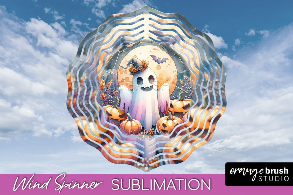 Cute Ghost Wind Spinner - Halloween Wind Spinner Sublimation - So Fontsy