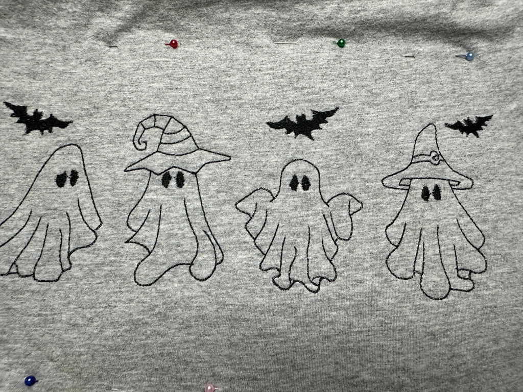 Cute Halloween Ghost's 4 Sizes - File formats in pes,dst,jef,xxx,exp,v ...
