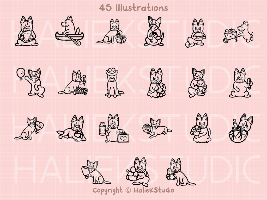Cute Heelers SVG Design Set - So Fontsy
