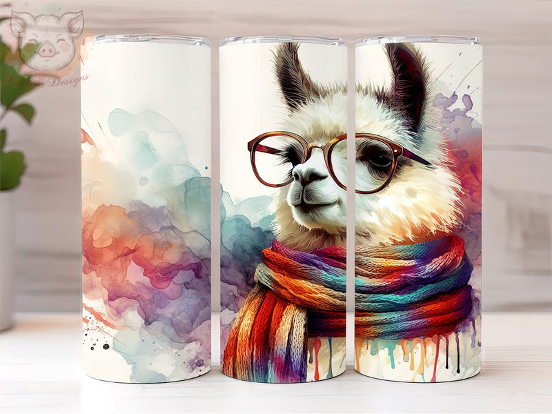 Cute Llama 20oz Tumbler Png, Llama Sublimation Design, Digital, Digital Download PNG - So Fontsy