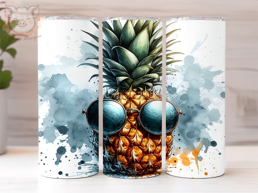 Cute Pineapple 20oz Tumbler Png, Pineapple Sublimation Design, Digital ...