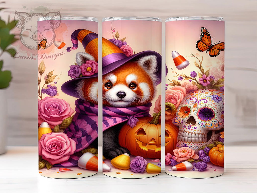 Cute Spooky Halloween Panda Tumbler, Cute Ghost Panda Wrap, Spooky ...