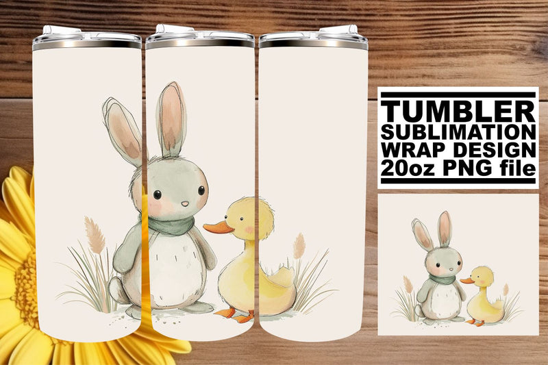 Cute Spring Boho Critters Tumbler Design - 20oz Sublimation - So Fontsy