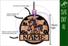 Cute unicorn tag engraved design keychain DIGITAL SVG - So Fontsy