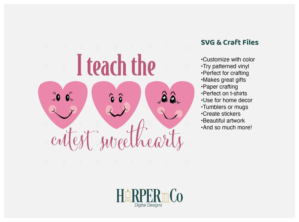 Cutest Heart Faces SVG PNG Cut EPS File - So Fontsy