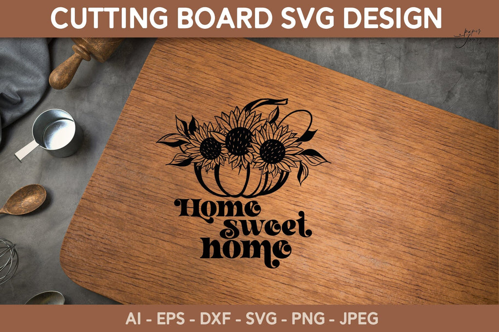 Cutting board SVG Fall Kitchen cutting board SVG bundle - So Fontsy