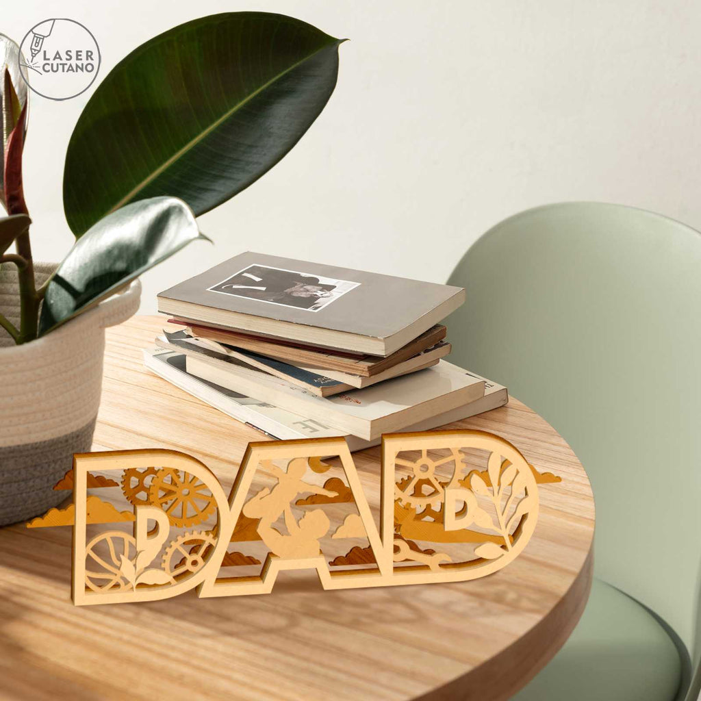 DAD Multilayer Decorative Laser Cut Template, Wood Cut and Paper Cut ...