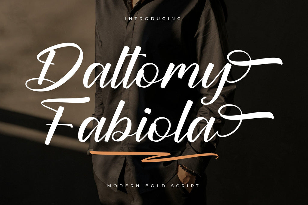 Daltomy Fabiola - Modern Bold Script - So Fontsy